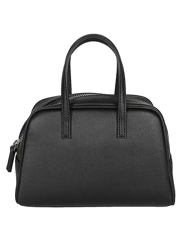 MIZUIRO Small Leather Boston Bag