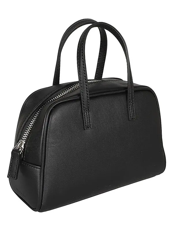 MIZUIRO Small Leather Boston Bag