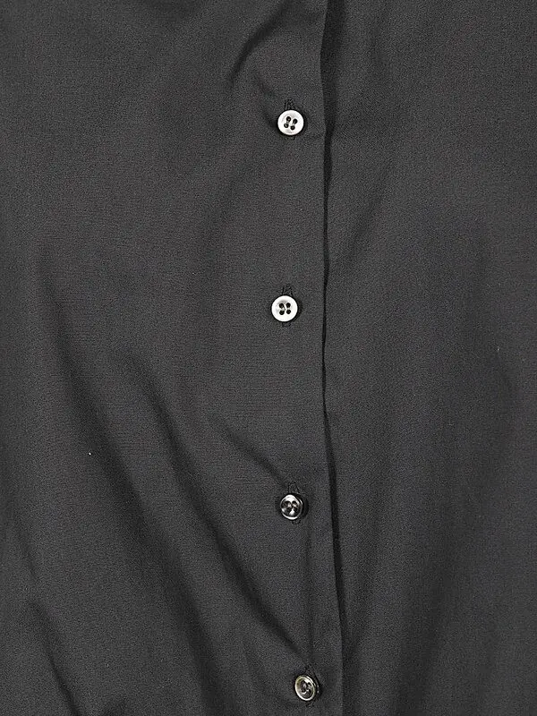 MIZUIRO Cotton Shirt With Balloon Sleeves