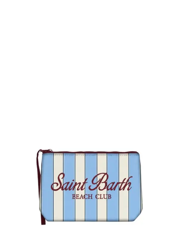 MC2 SAINT BARTH Aline Cotton Clutch Bag - Sky Blue