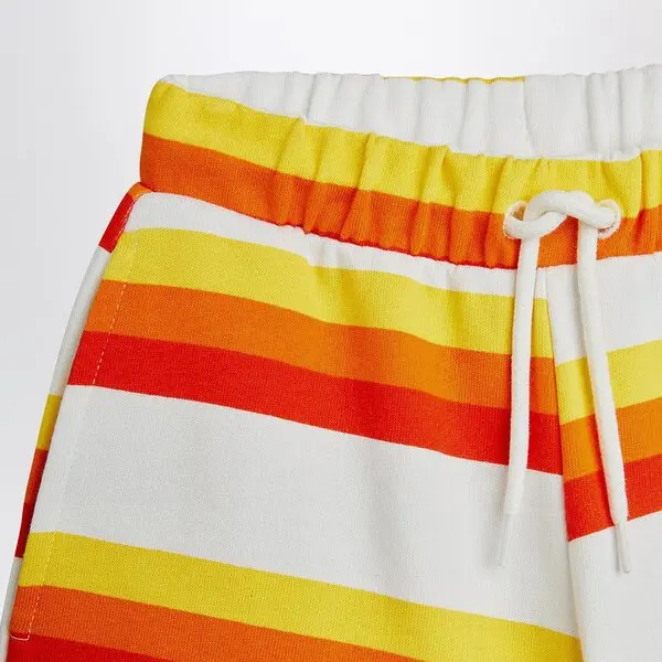 MINI RODINI Striped Organic Cotton Shorts