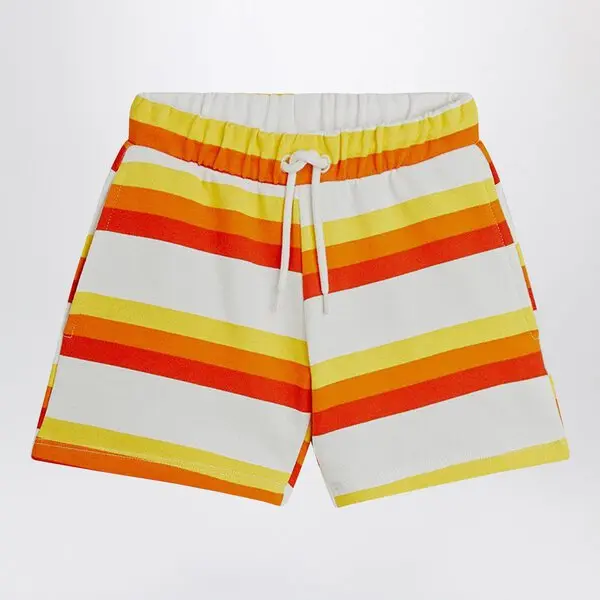 MINI RODINI Striped Organic Cotton Shorts - Multicolor