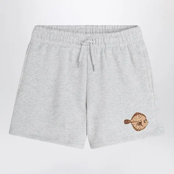 MINI RODINI Flundra Print Organic Cotton Shorts
