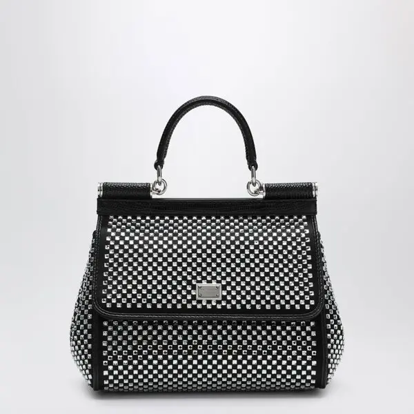 Dolce & Gabbana Sicily Small Top-handle Bag With Crystals