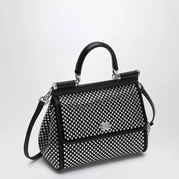 Dolce & Gabbana Sicily Small Top-handle Bag With Crystals