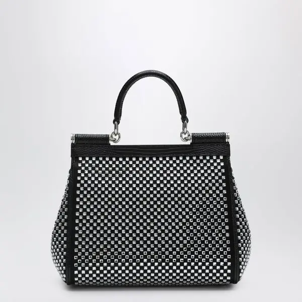 Dolce & Gabbana Sicily Small Top-handle Bag With Crystals