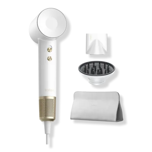 LAIFEN Swift Premium High-speed Hair Dryer + Bag + 2 Magnetic Nozzles - White
