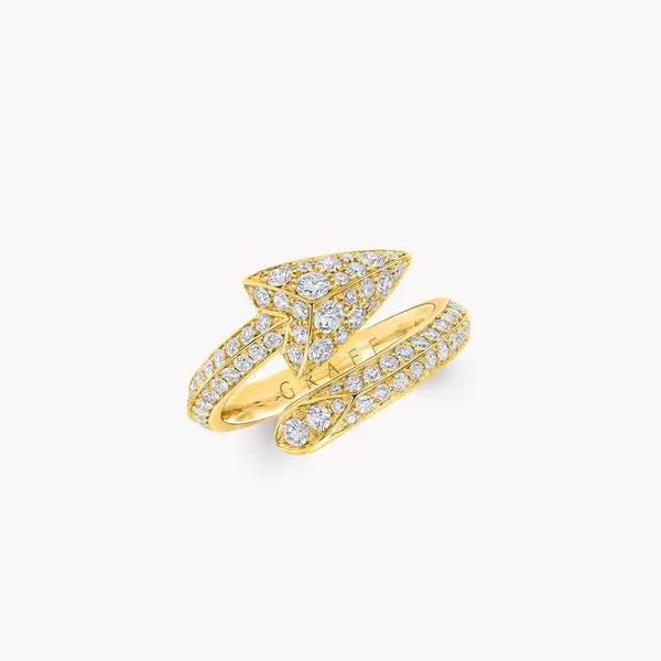 Graff Follow Me Pavé Diamond Ring - Yellow Gold