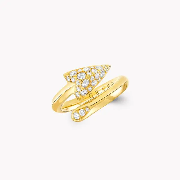 Graff Follow Me Pavé Diamond Ring - Yellow Gold