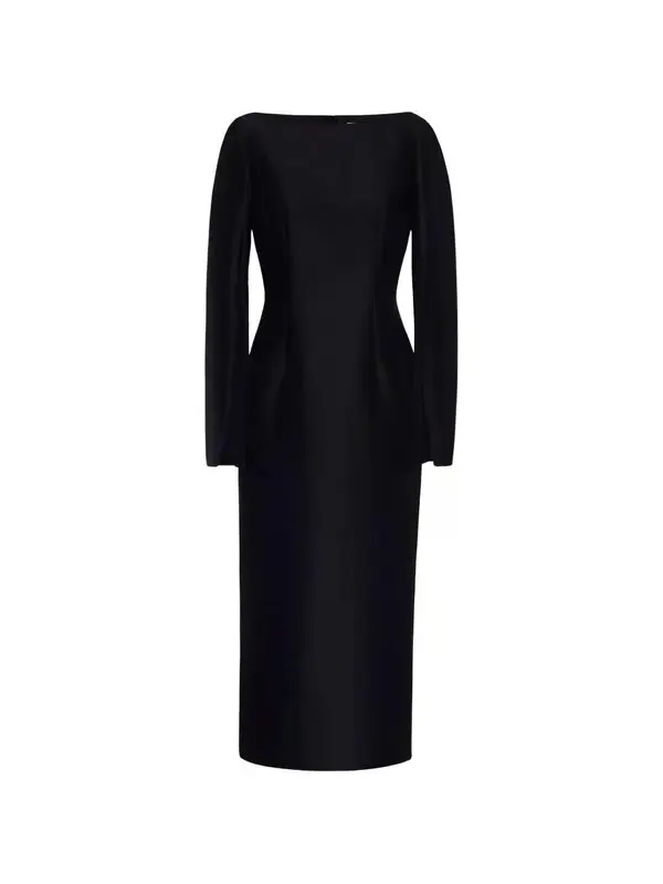 Adam Lippes Talitha Long-sleeve Midi Dress