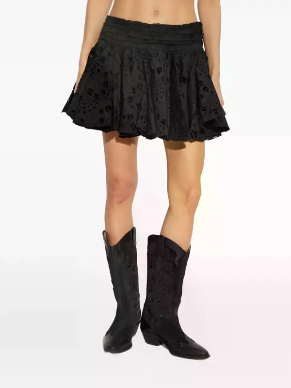 ALLSAINTS Dotty Broderie Anglaise Midi Skirt