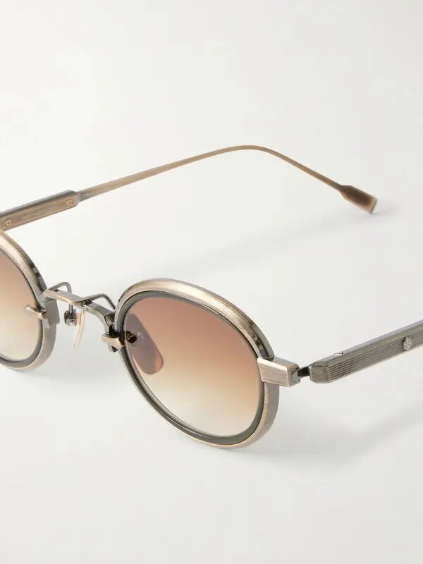 SATO Algedi-t Round Frame Titanium Sunglasses