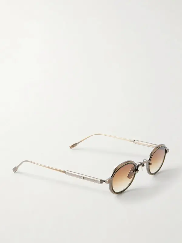 SATO Algedi-t Round Frame Titanium Sunglasses