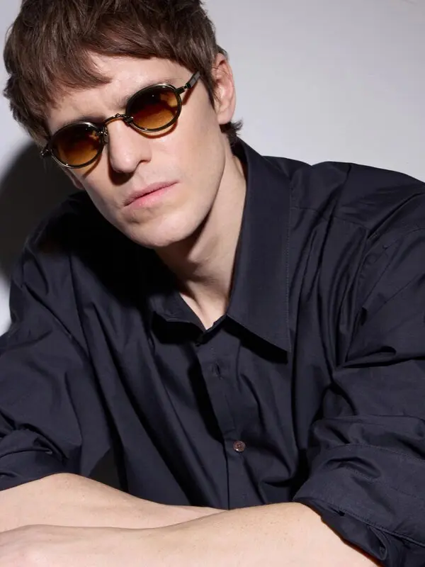 SATO Algedi-t Round Frame Titanium Sunglasses