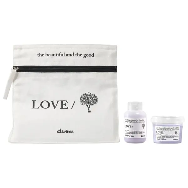 DAVINES Love Smoothing Mini Bestsellers Hair Set For Frizzy Hair - One-color