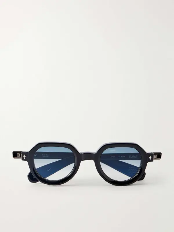 SATO Elnat Round-frame Acetate Sunglasses - Blue