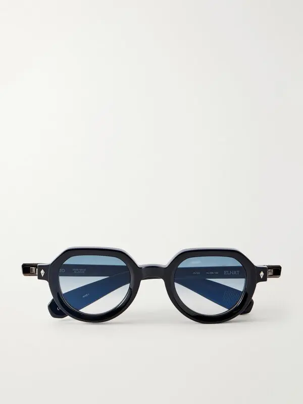 SATO Elnat Round-frame Acetate Sunglasses - Blue