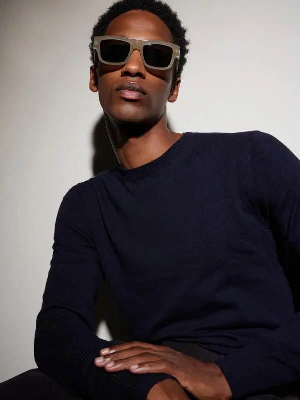 Dior Oblique S3i Rectangular-frame Acetate Sunglasses - Neutrals