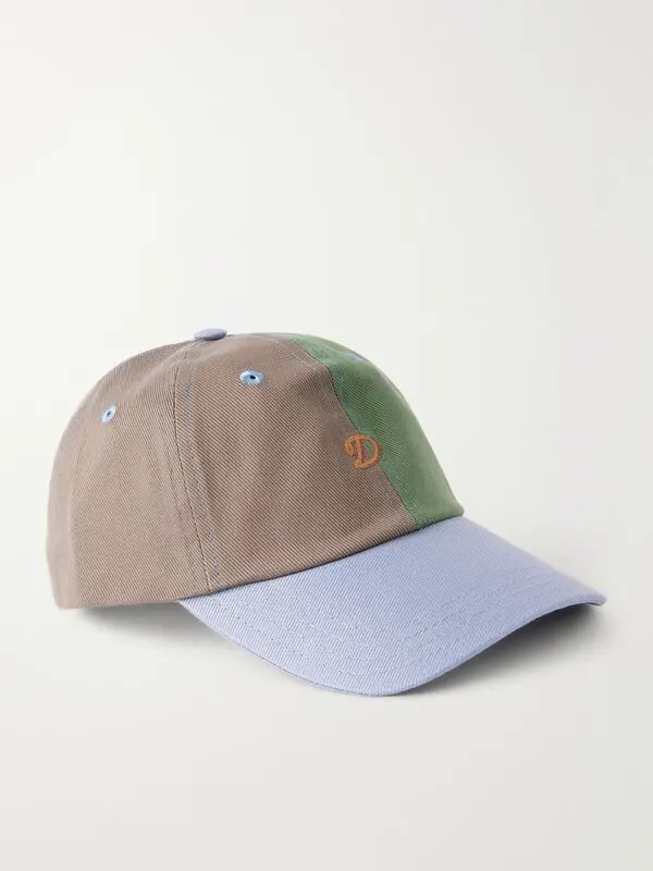 DRAKE'S Embroidered Cotton-twill Baseball Cap - Neutrals
