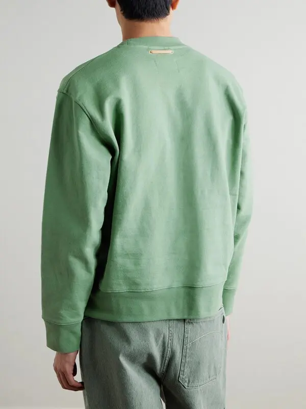 Folk Anniversary Cotton-jersey Sweatshirt