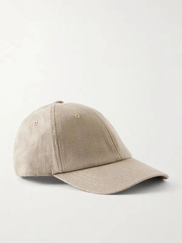 Frescobol Carioca Linen Baseball Cap - Neutrals