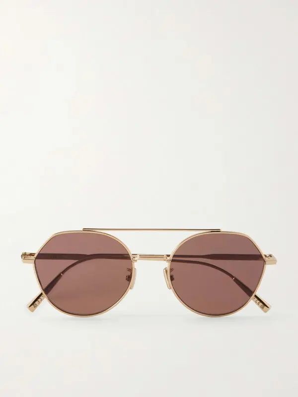 Dior Tone Aviator Sunglasses - Gold