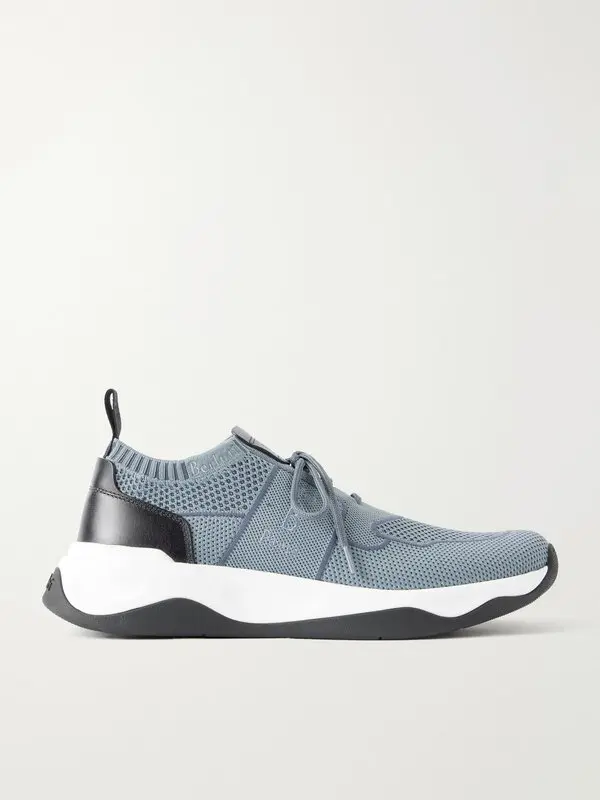 Berluti Shadow Stretch-knit Sneakers - Gray