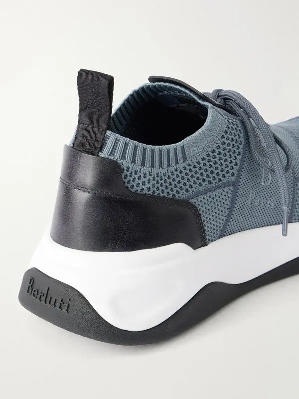 Berluti Shadow Stretch-knit Sneakers