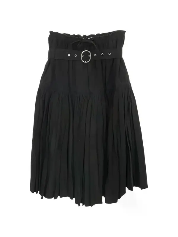 JIL SANDER Belted Pleated Skirt