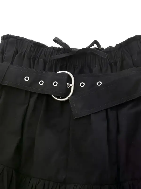 JIL SANDER Belted Pleated Skirt