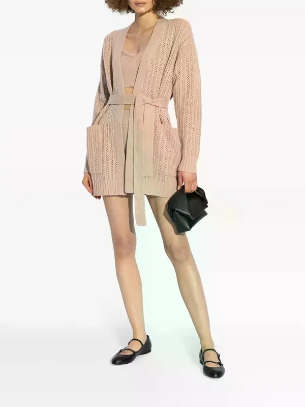 Max Mara Ribbed Knit Shorts - Neutrals