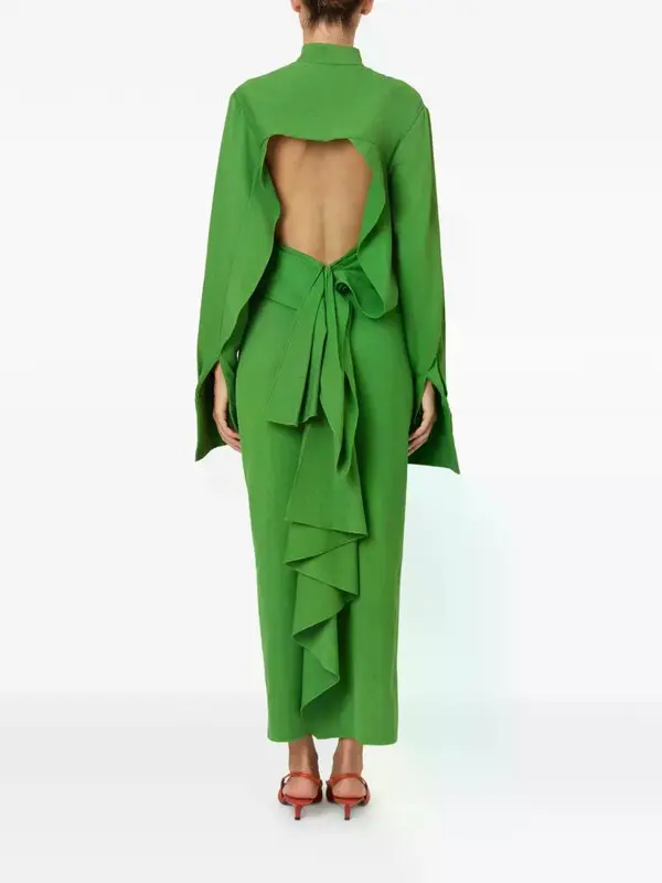 Rosie Assoulin V-neck Gathered Dress