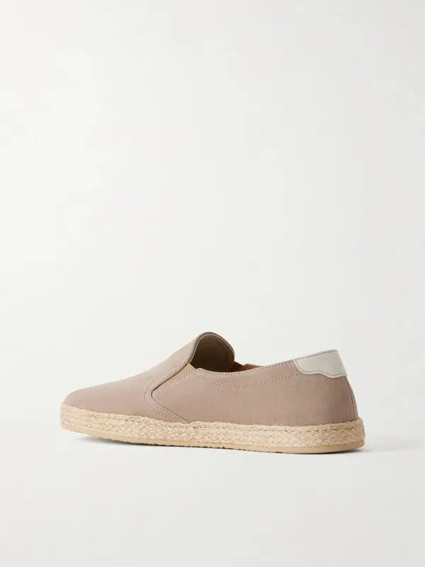 Brunello Cucinelli Suede Espadrilles - Brown