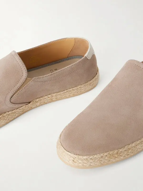 Brunello Cucinelli Suede Espadrilles - Brown