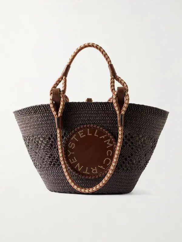 Stella McCartney Small Raffia Tote - Black