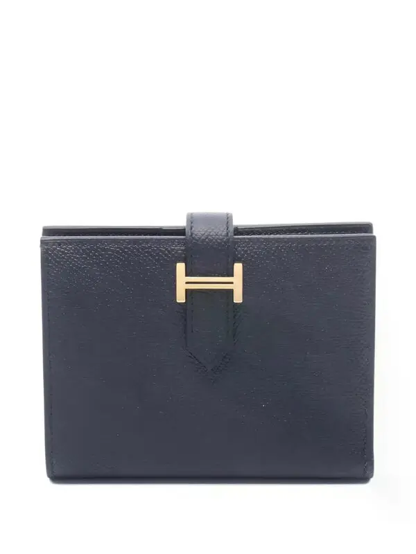 Hermès 2023 Bearn Compact Bi-fold Wallet - Black