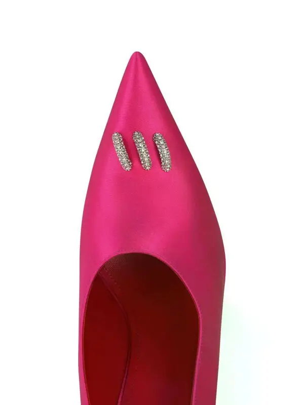 Givenchy Rhinestone Embellished Satin Pumps