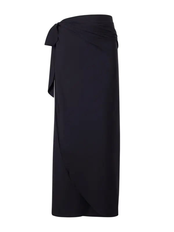 Hunza G Stretch-jersey Wrap Sarong - Black