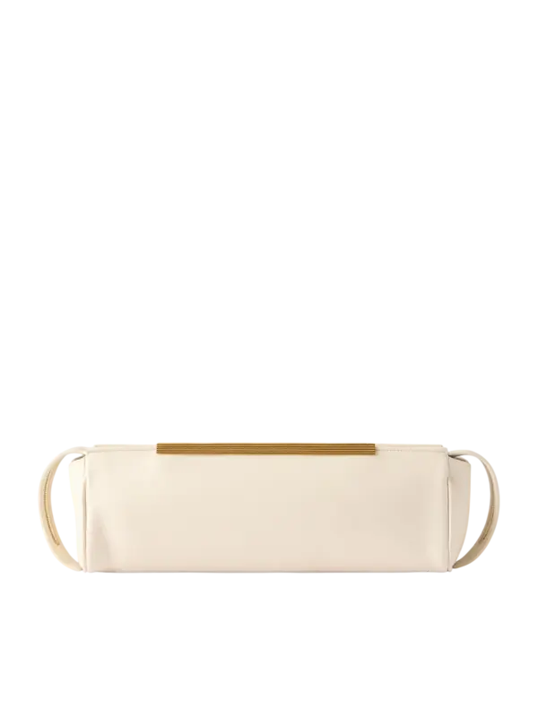 Khaite Donna' Lambskin Leather Clutch - Neutrals