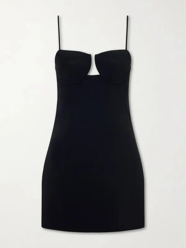 Givenchy Crepe Mini Dress - Black