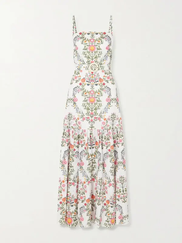 Borgo De Nor Cordiela Tiered Broderie Anglaise Maxi Dress - Multi