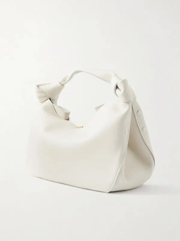 Gabriela Hearst Antonia Small Leather Shoulder Bag - White