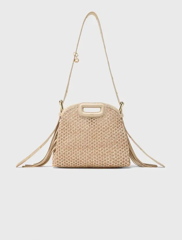Maje Miss M Mini Mesh Bag With Fringe Detail