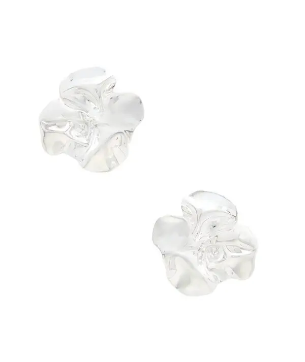 Completedworks Plated Flower Earrings - Silver