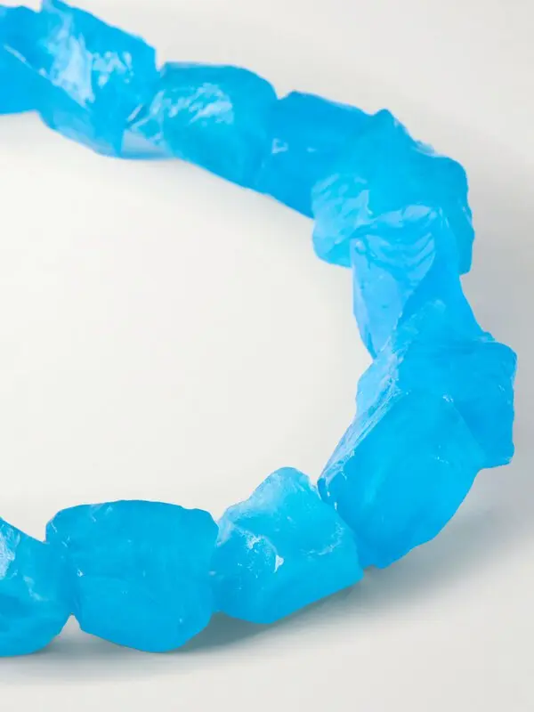 Completedworks Sculptural Resin Statement Necklace - Blue