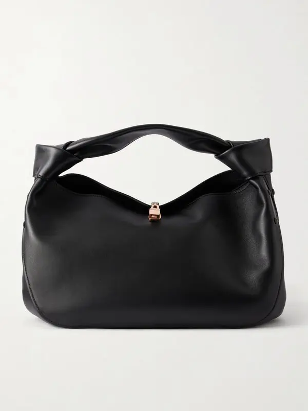 Gabriela Hearst Antonia Small Leather Shoulder Bag - Black