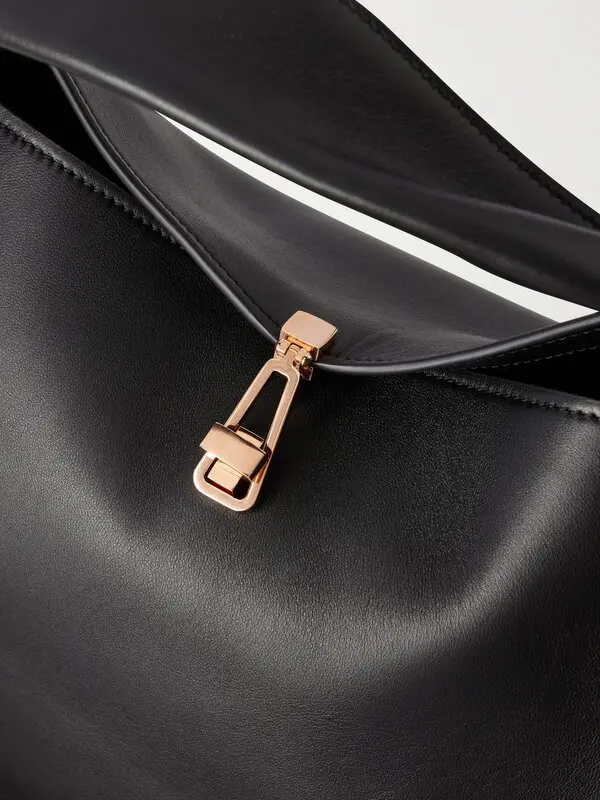 Gabriela Hearst Antonia Small Leather Shoulder Bag - Black