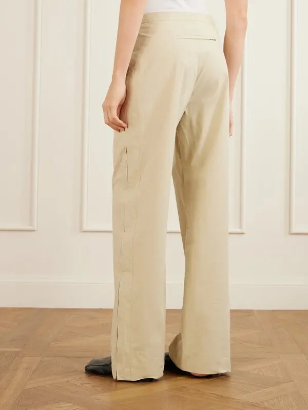 Calvin Klein Collection Gemma Cotton Straight-leg Pants