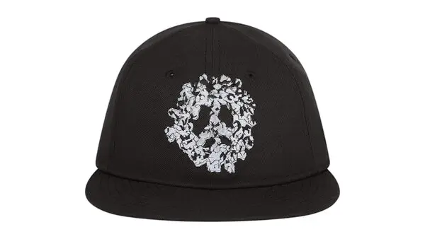 DENIM TEARS Peace Wreath Snapback Cap - Black