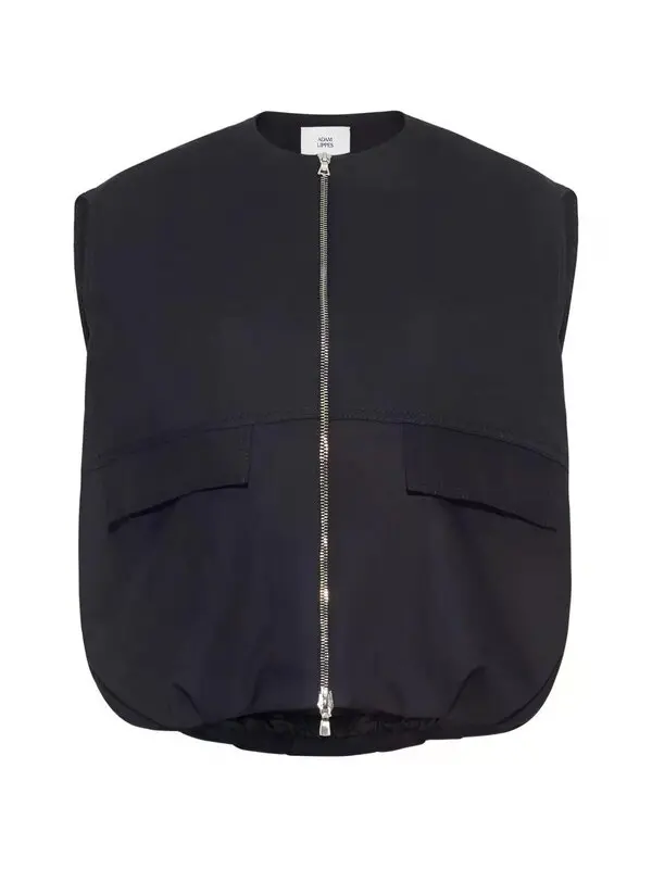 Adam Lippes Ryoshi Zip-up Vest - Blue